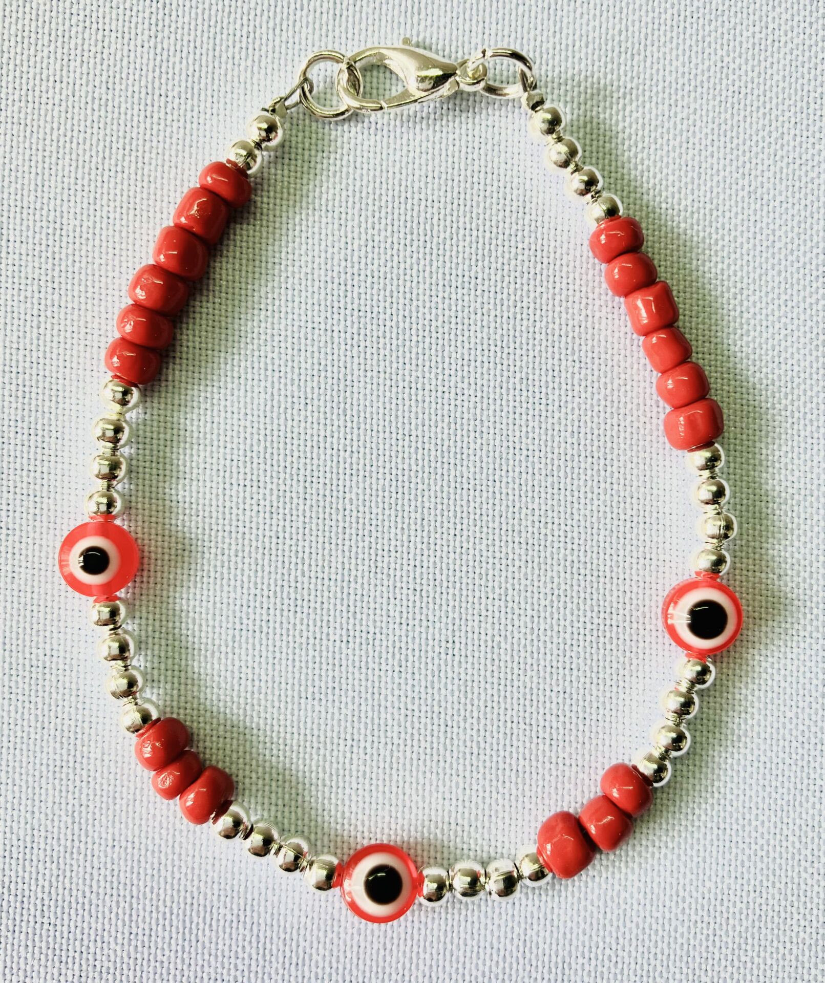Pulsera Triple Protección Roja – Piedra del sol – Bijouterie